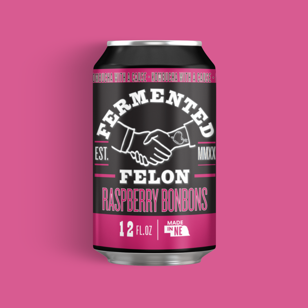 Raspberry Bonbon Kombucha Cans (4-Pack) – Fermented Felon Inc